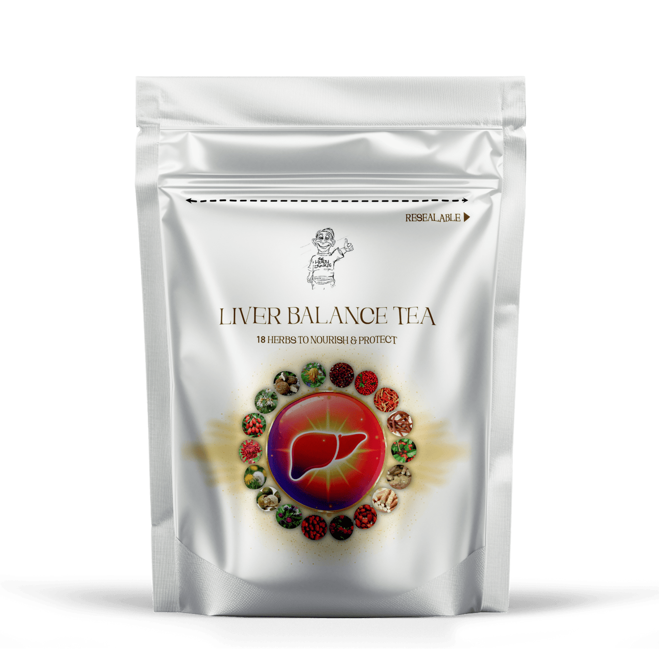 Liver Balance Tea with 18 Herbs – 30 Tea Bags – The Health Junkie